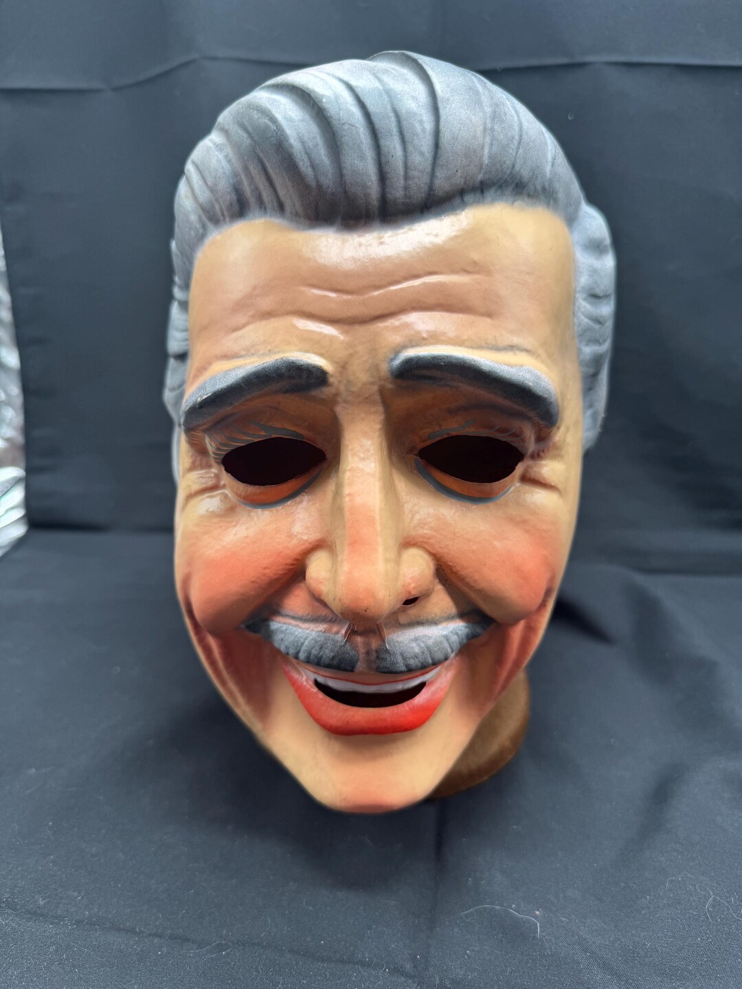 Vintage Cesar Clark Gable Rhett Butler Hard Plastic Halloween Mask ...