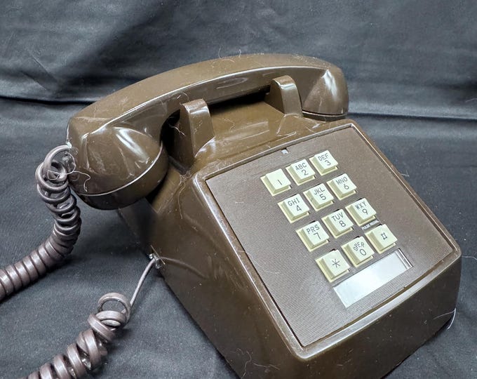 Working Rotary Phone Chocolate Brown Rotary ITT Telephone - Etsy