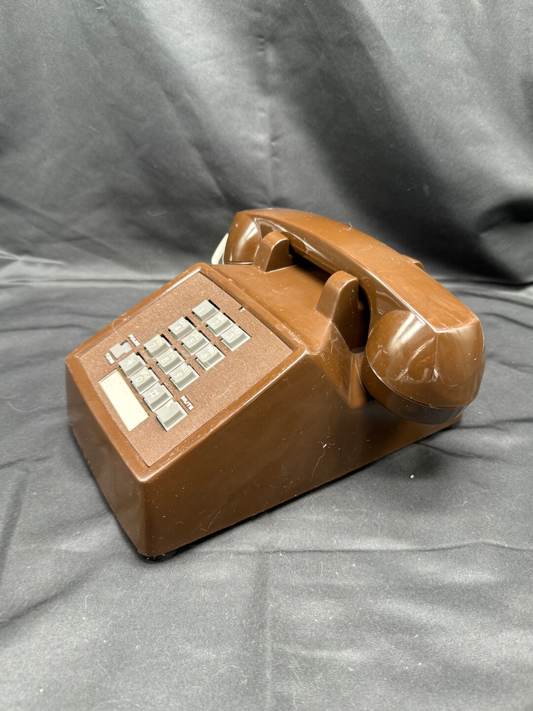 Vintage Brown Push Button Freedom Phone Desk Phone Works - Etsy