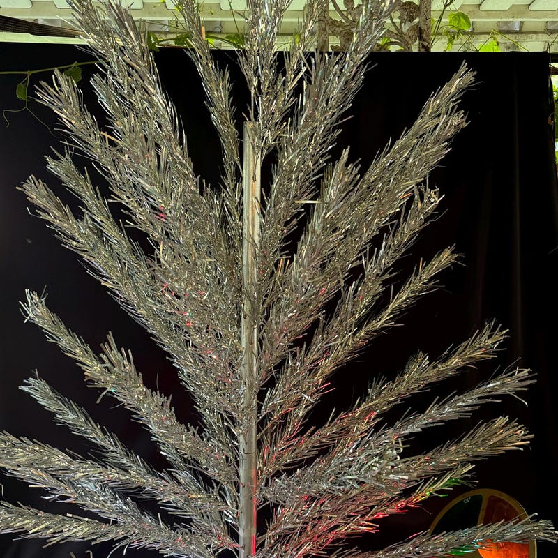 Vintage Silver Christmas Tree With Color Wheel - Etsy