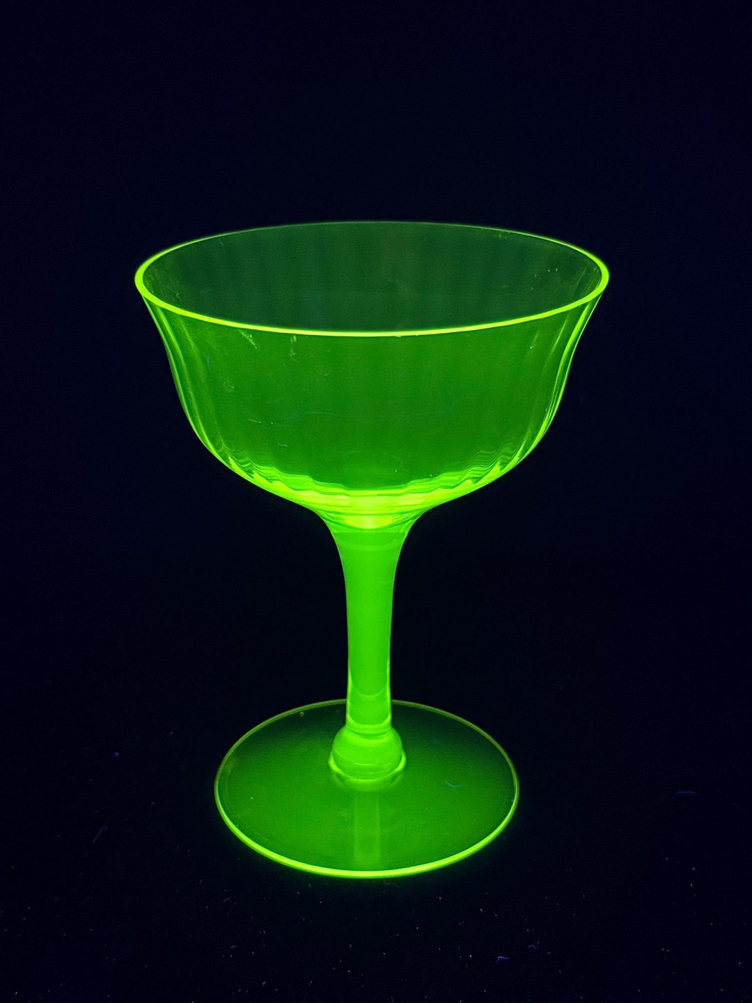 Vintage 1920's Utility Glass Works Yellow Vaseline/uranium Glass ...