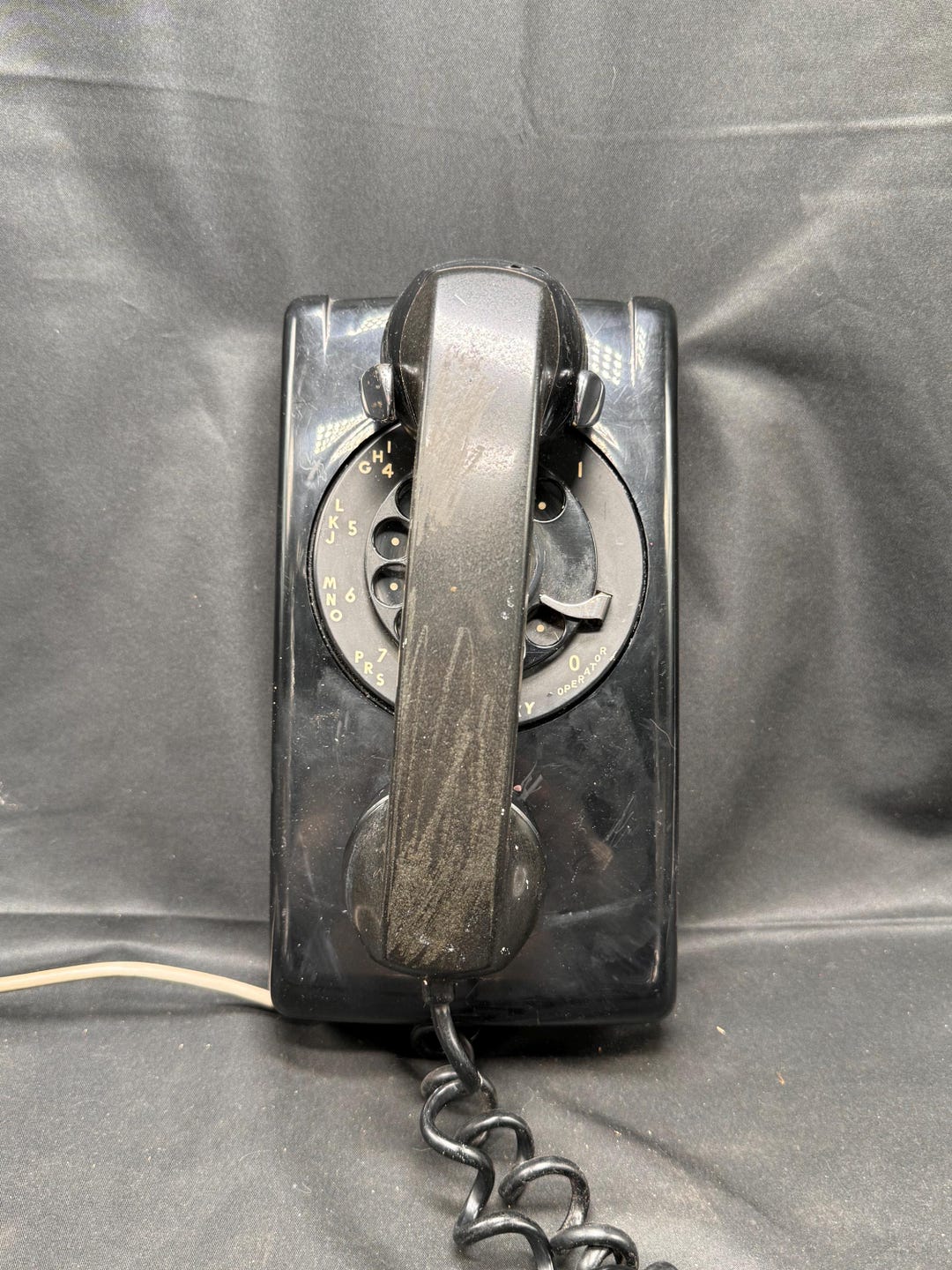Vintage Black Western Electric Bell Wall Rotary Phone Black Works! - Etsy