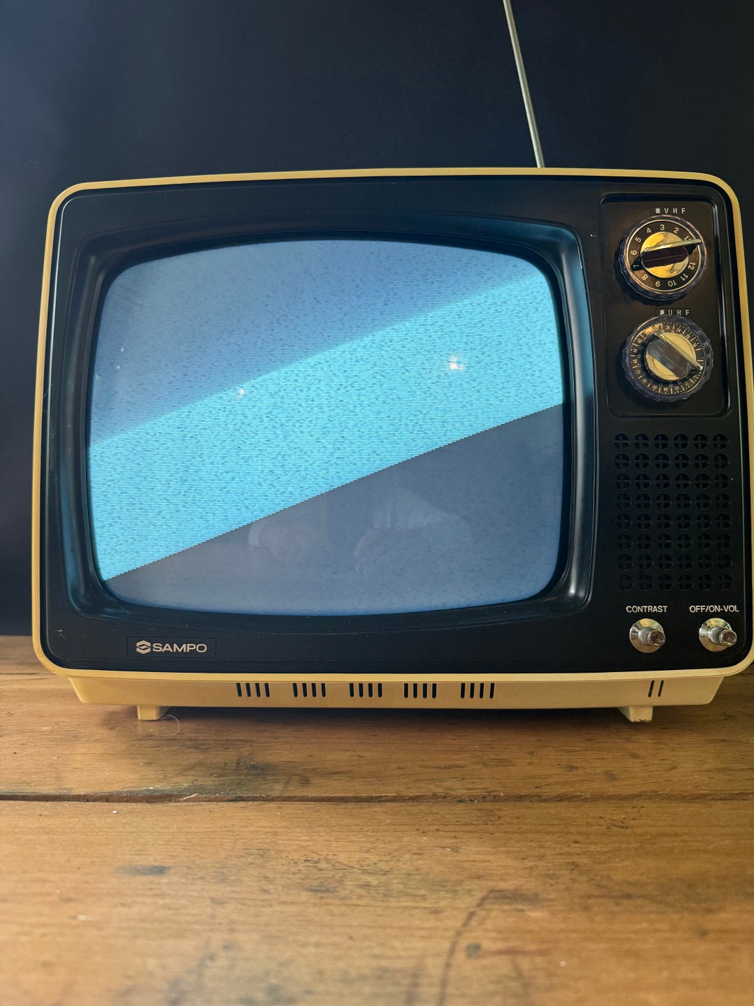Vintage Sampo Model B 1201BW 12 Inch TV WORKS Cream Color Clean - Etsy