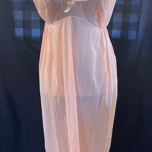 Vintage Dara-jane Intimate Pink Sheer Robe and Nightgown Set Size Large ...
