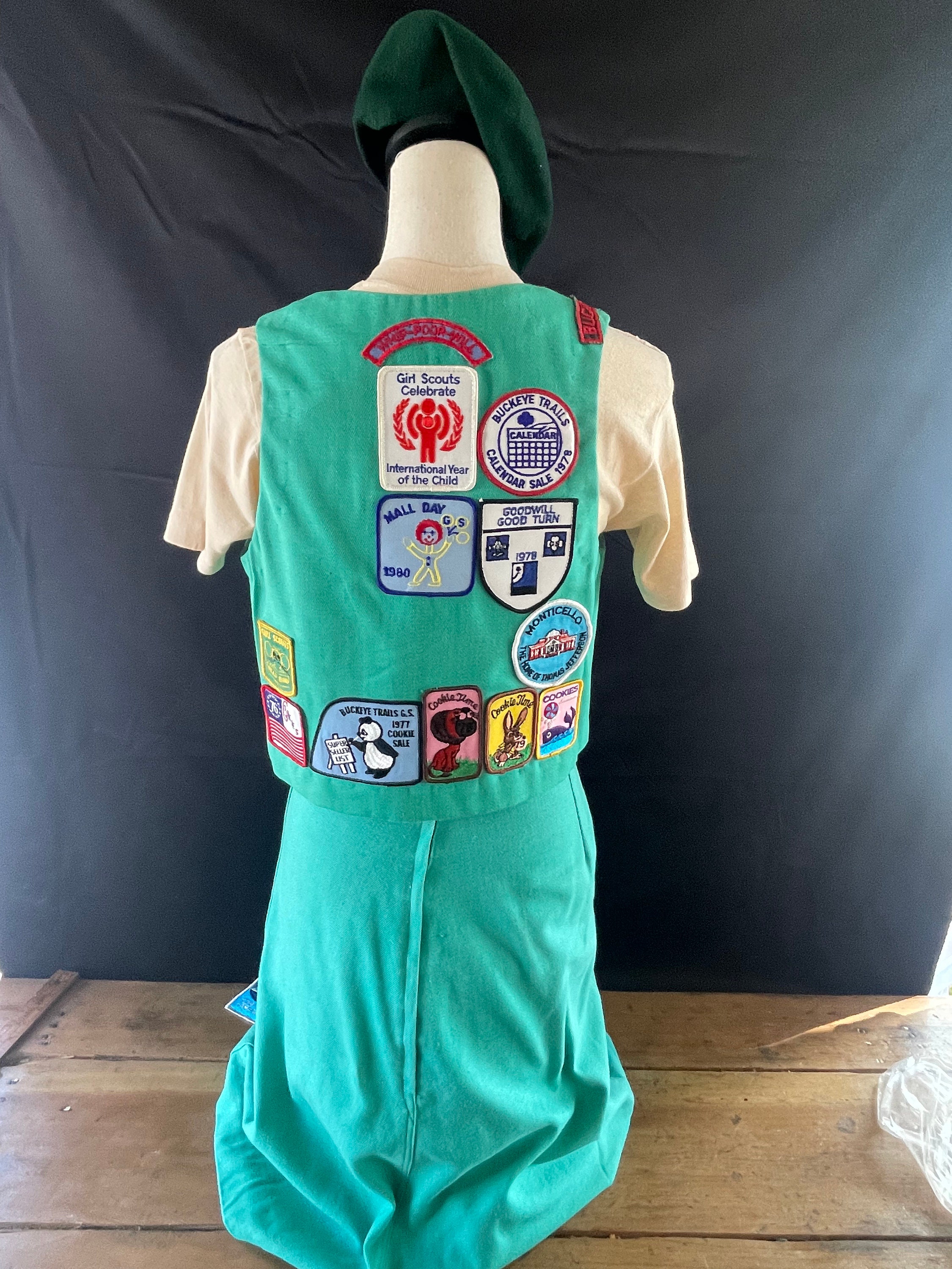 Vintage 1978 Complete Girl Scouts Uniform From The 150th Anniversary
