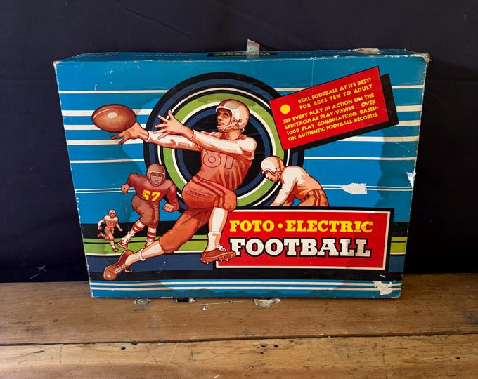 Vintage Cadaco 1950's Foto Electric Football Game Complete and Working ...