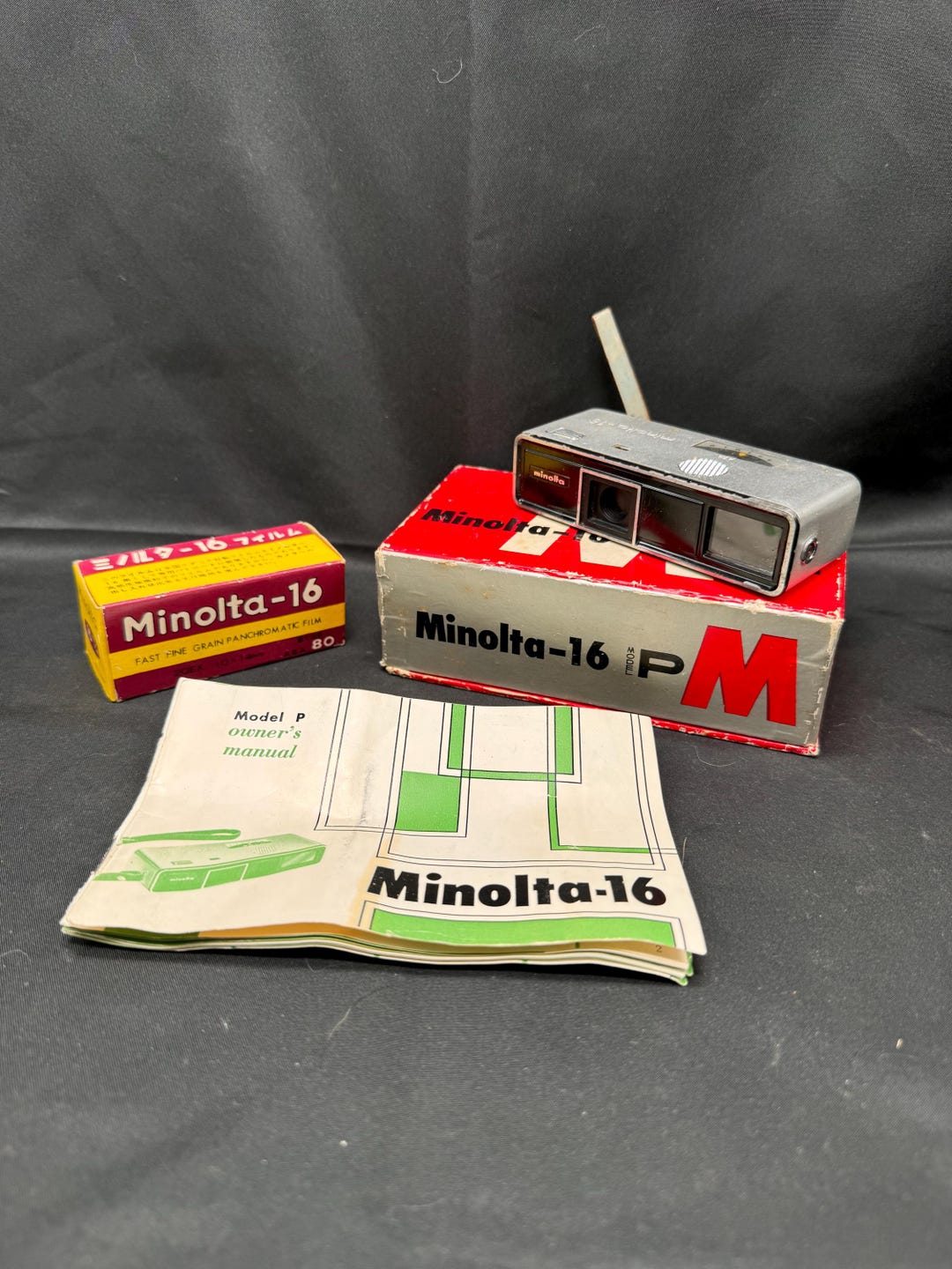 Vintage Spy Camera Minolta 16 Model P Pocket Spy Camera and Roll of ...