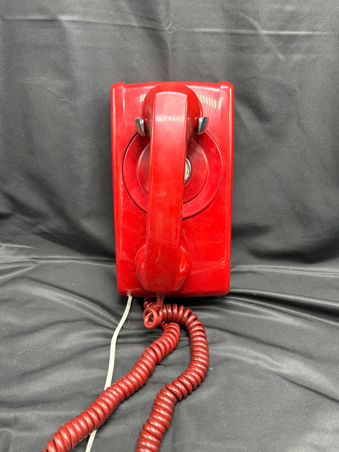 Vintage Red Hot Line Wall Phone by Wisconsin Telephone Co. & Bell ...