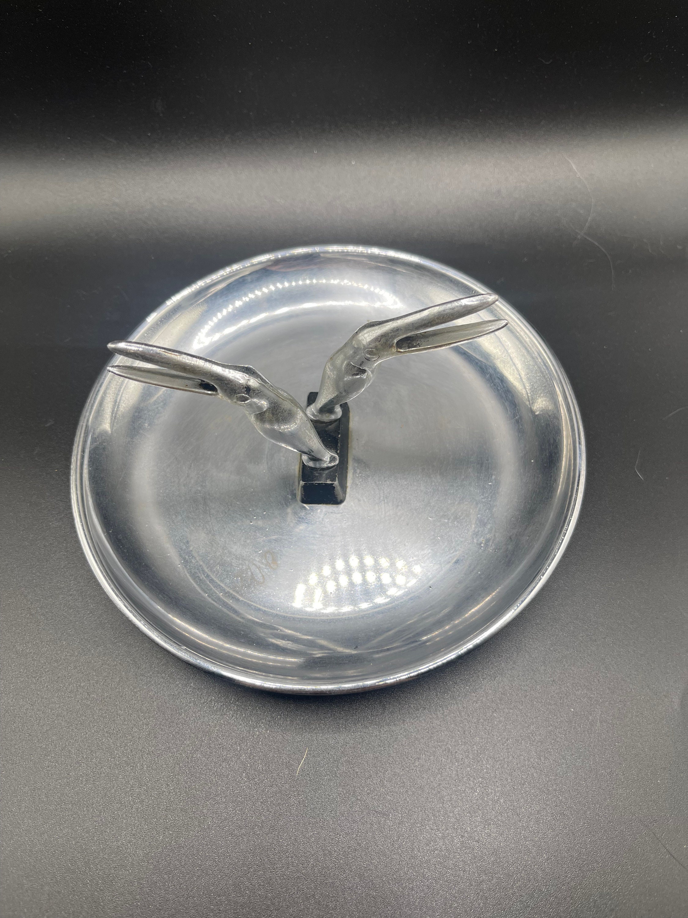 Vintage Hamilton 1950's Art Deco Chrome Bird Pincherette Ashtray - Etsy