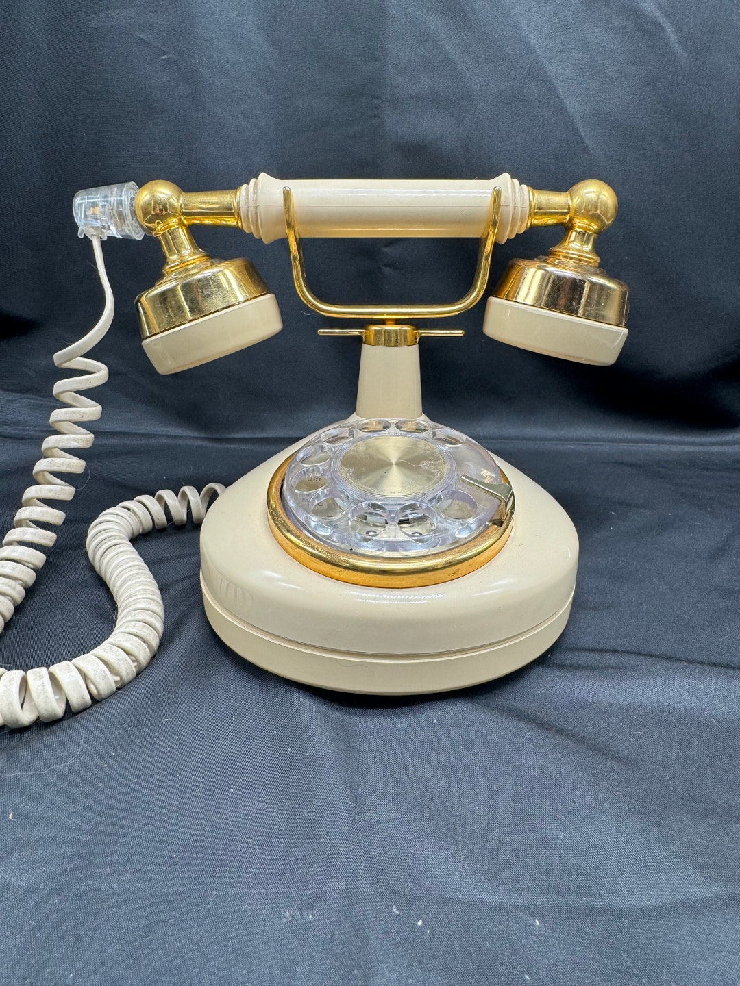 Vintage Western Electric French Princess Style Cream Gold Rotary ...