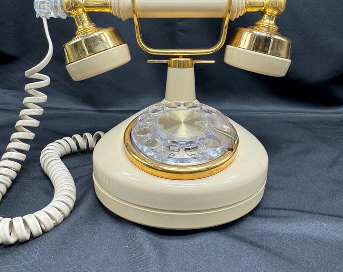 Vintage Western Electric French Princess Style Cream Gold Rotary ...