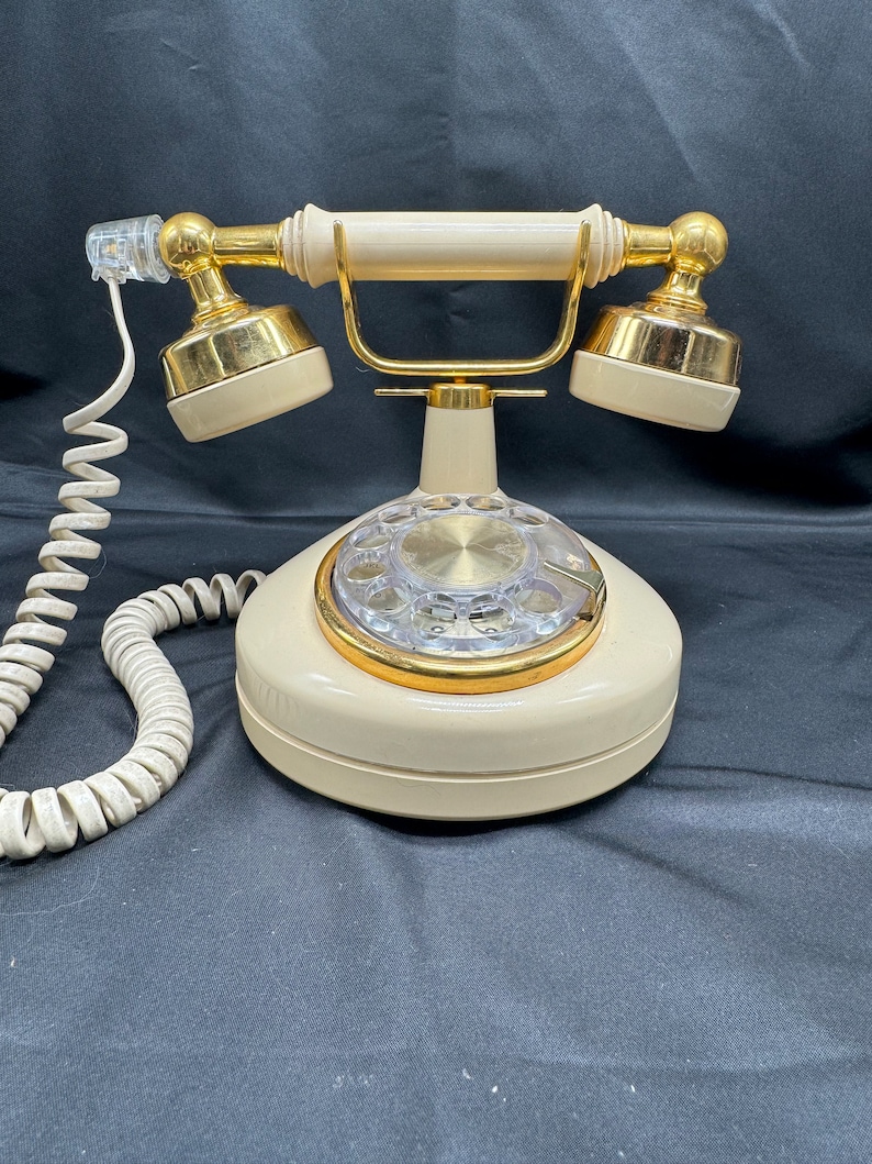 Vintage Western Electric French Princess Style Cream Gold Rotary ...