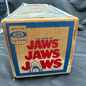 Vintage 1975 IDEAL the Game of Jaws- BOX ONLY - Etsy