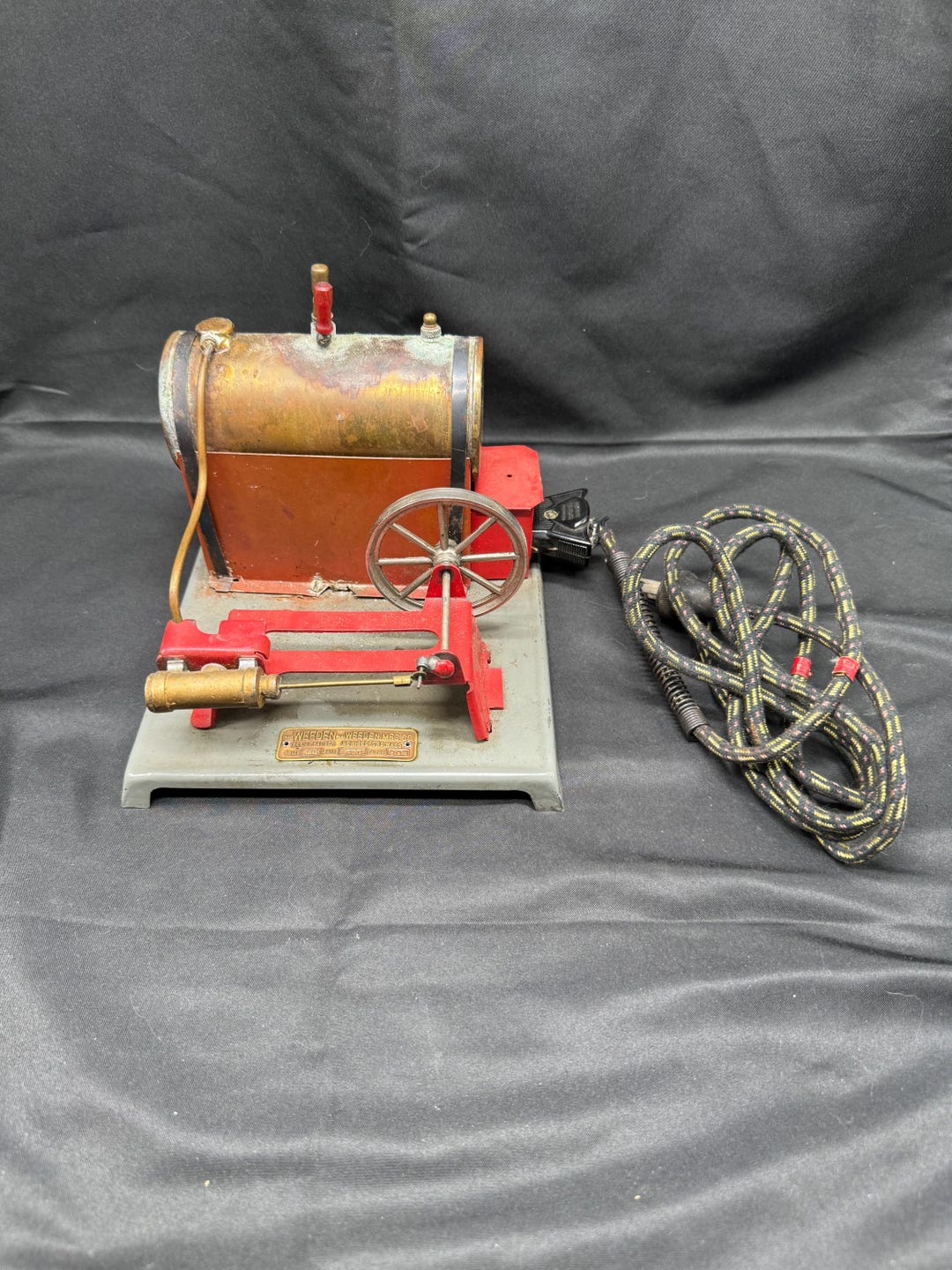 Vintage 1930s Weeden 903 Electric Steam Engine, Steam Boiler With Cord ...
