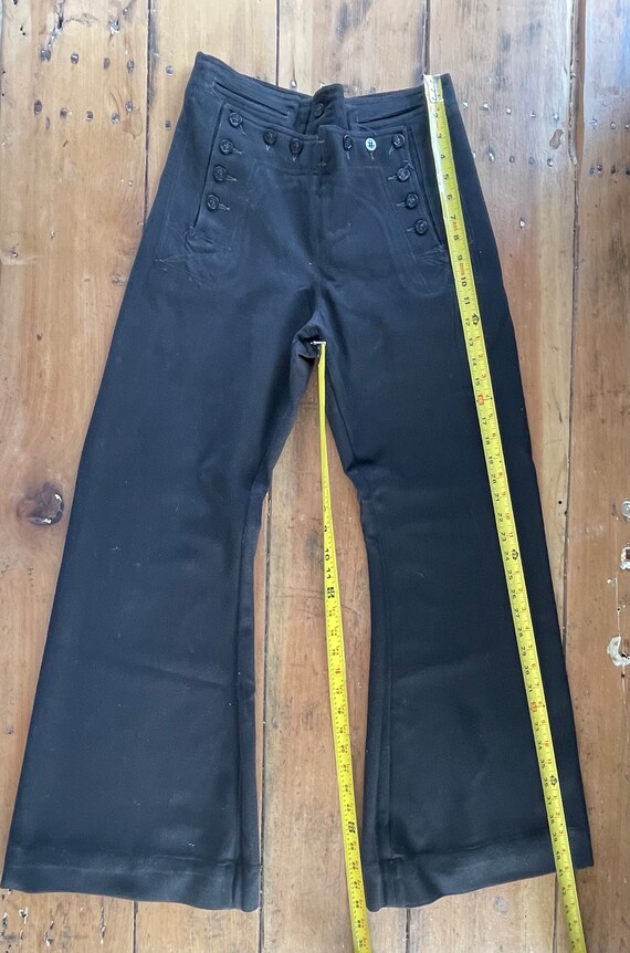 Vintage WWII 13 Button US Navy Wool Bellbottom Pants … - Gem