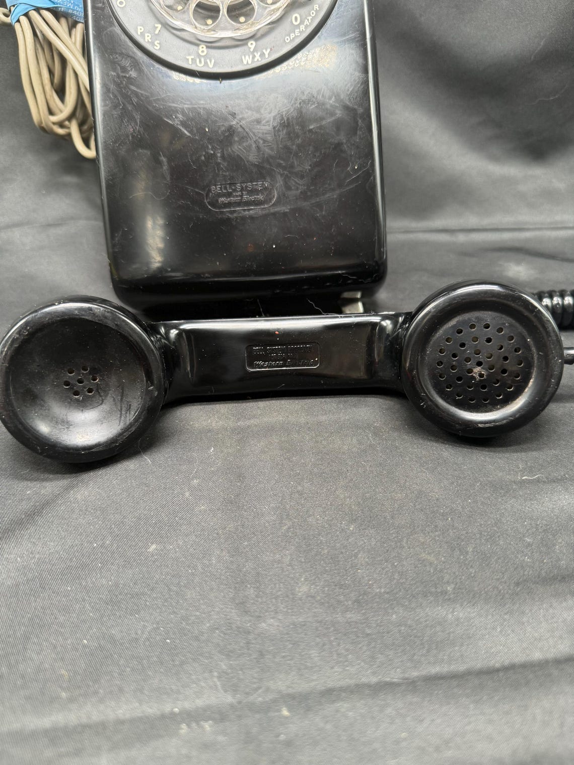 Vintage Black Bell Systems Western Electric 554 BMP Rotary Wall ...