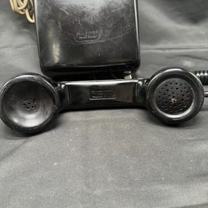 Vintage Black Bell Systems Western Electric 554 BMP Rotary Wall ...