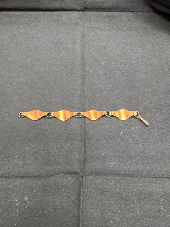 Vintage Copper Comedy and Tragedy Theater Mask Brace… - Gem