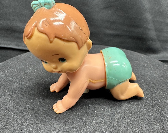 Vintage 1977 Kid-a-longs Wind up Crawling Baby Toy Works - Etsy