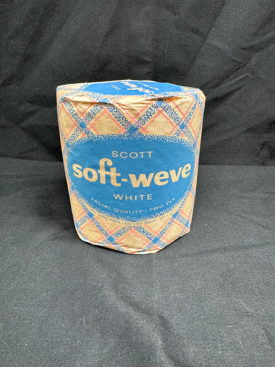 Vintage 1959 Original Scott's Soft-weve White Toilet Tissue Paper Roll ...