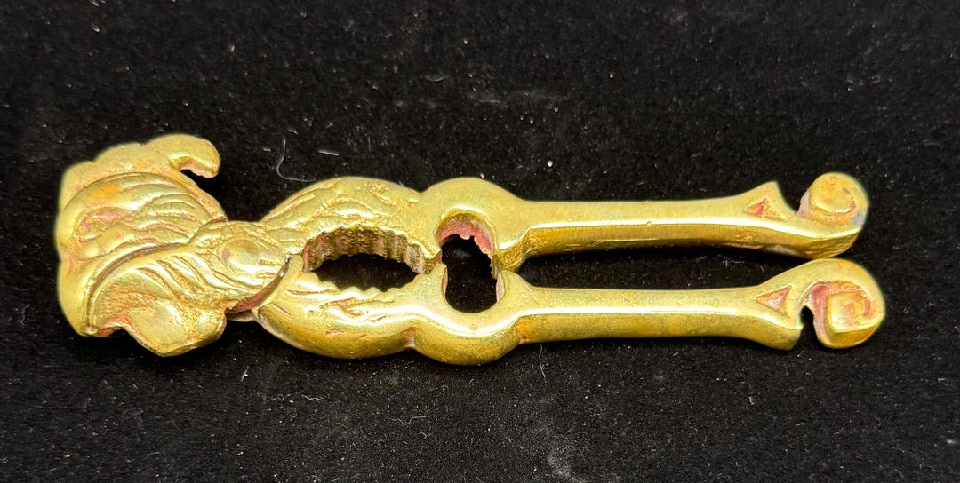 Vintage Brass Rooster Chicken Nutcracker Country Farm Tool Nut Cracker ...