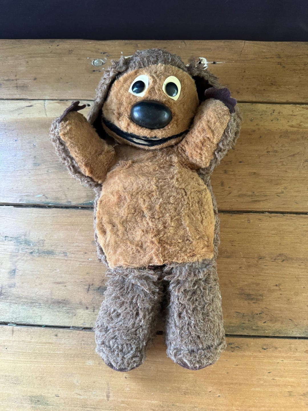 1966 muppets Jim Henson Original Ideal Toys rowlf Inch Puppet Doll-rare ...