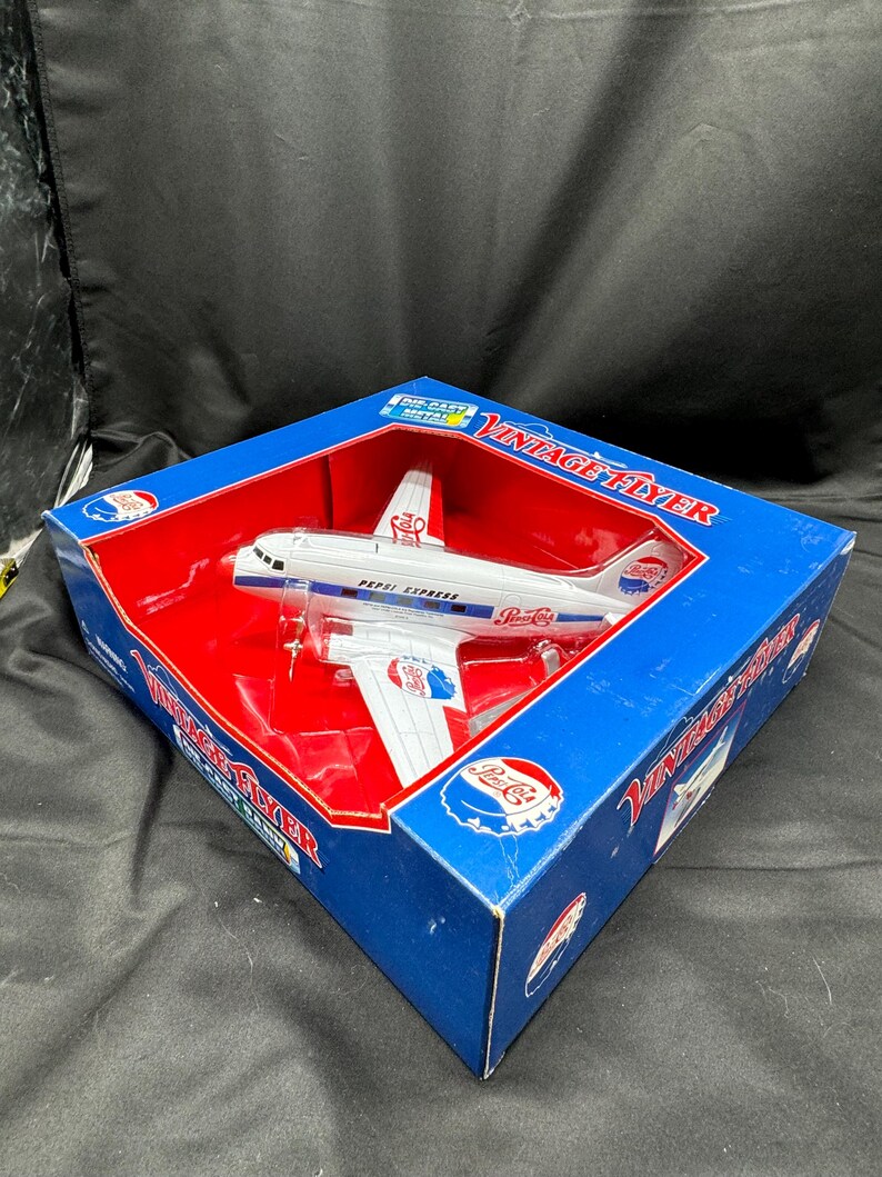NIB ~ Vintage Pepsi-cola Express Flyer, Commercial Airliner, Die Cast ...
