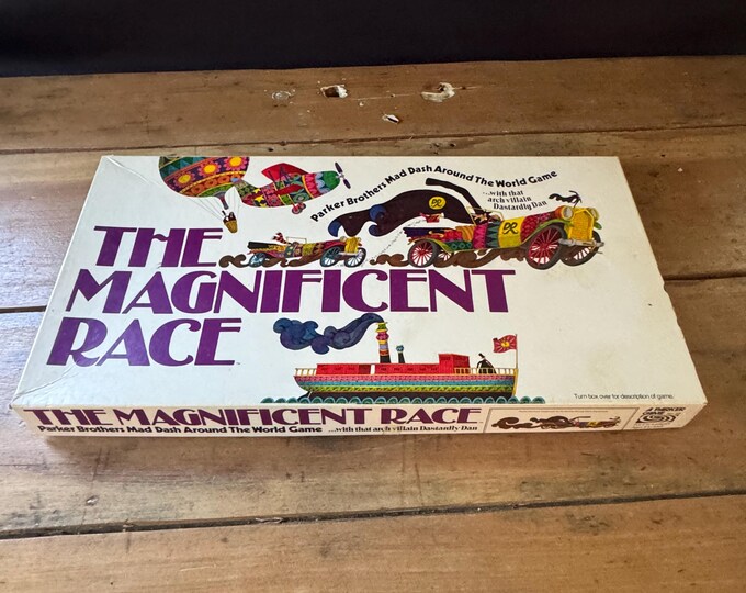 Vintage 1975 the Magnificent Race Dastardly Dan Board Game by Parker ...
