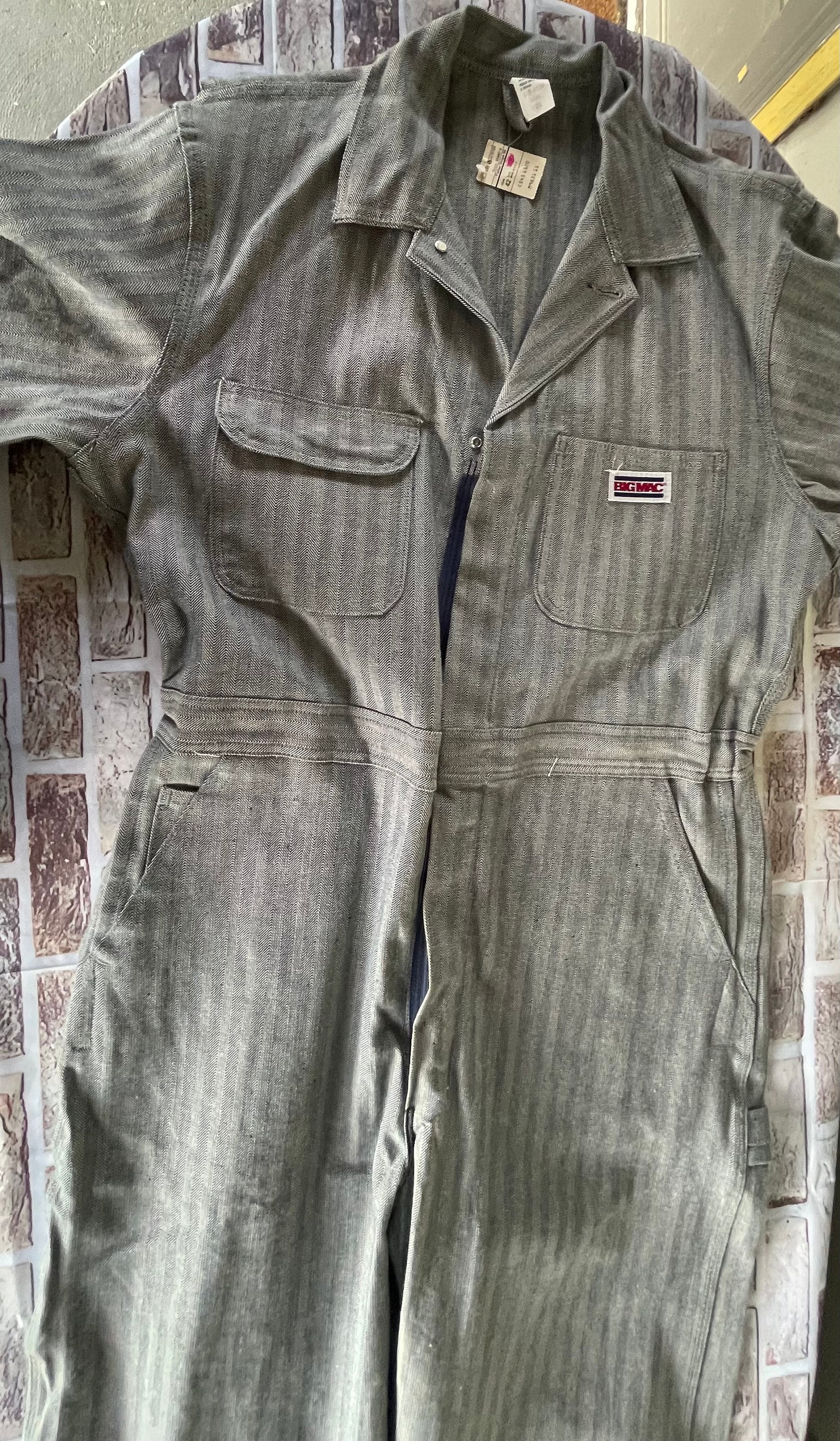Vintage 1998 Big Mac Fisher Stripe Coveralls Size 42L NWT - Etsy