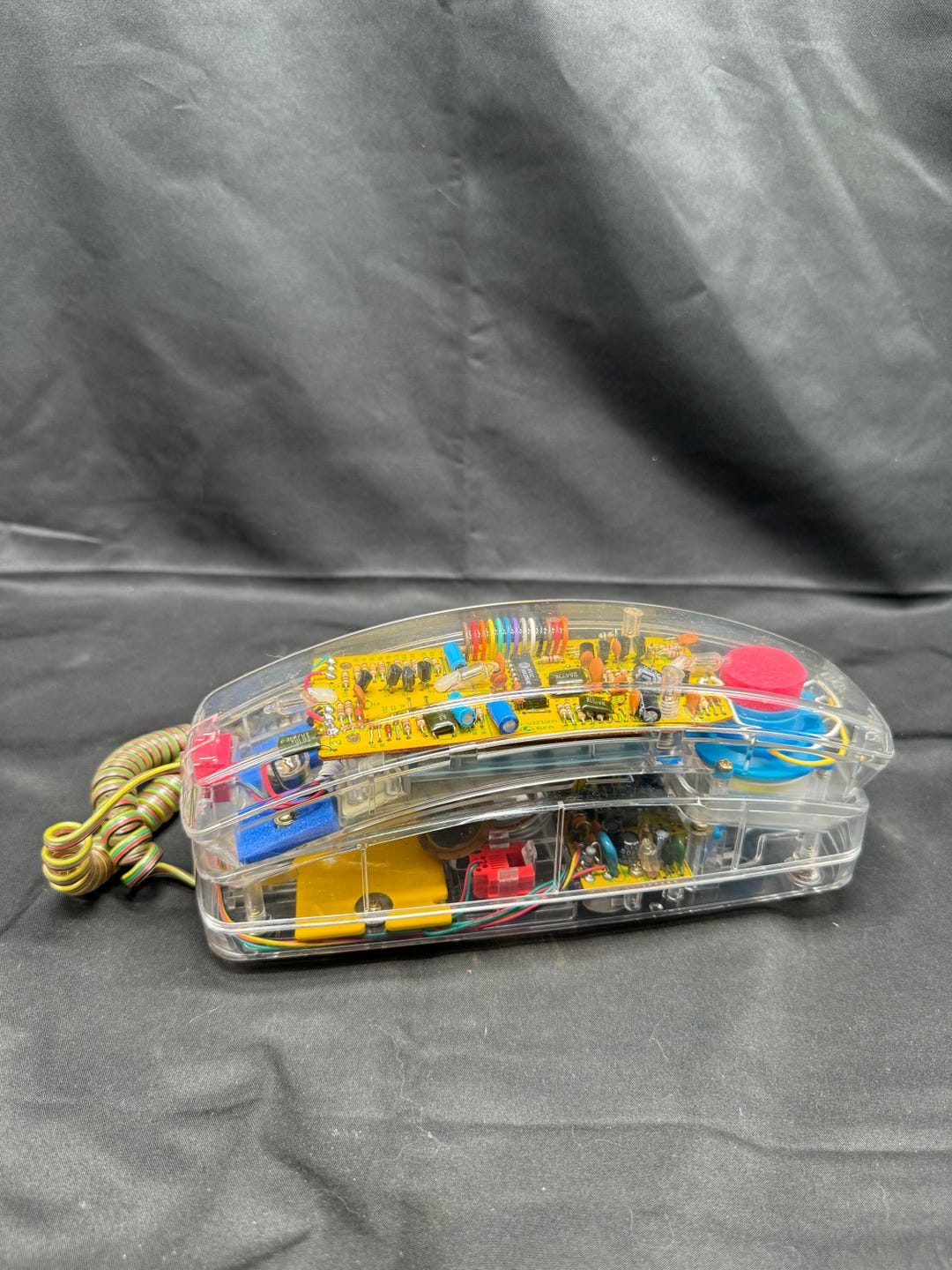 Vintage Clear Telephone See Through Acrylic Landline Phone Rainbow ...