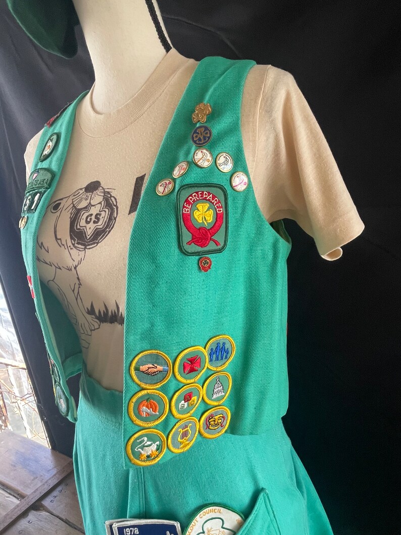 Vintage 1978 Complete Girl Scouts Uniform From The 150th Anniversary