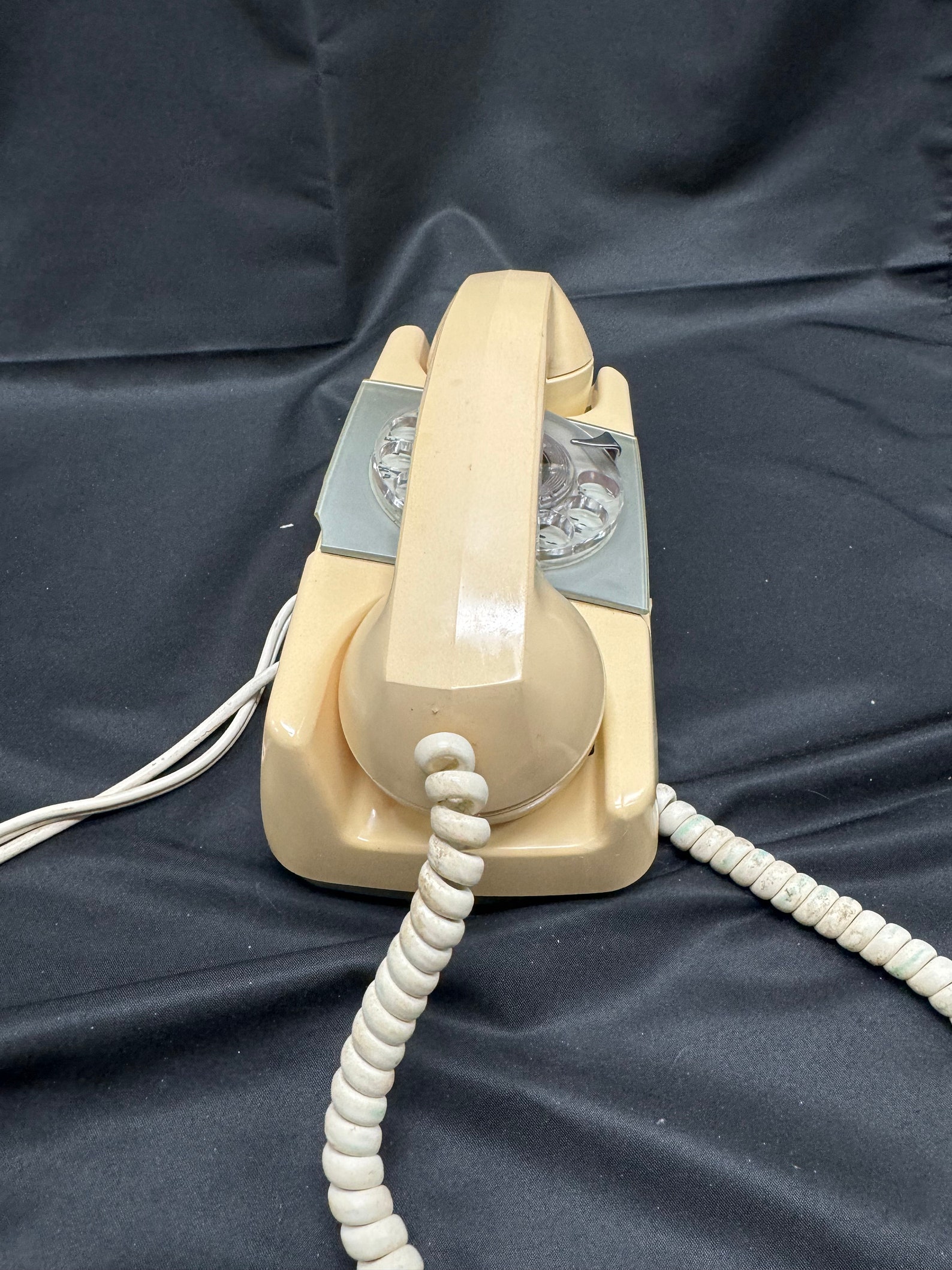 Vintage Beige Automatic Electric Monophone Rotary Telephone - Etsy