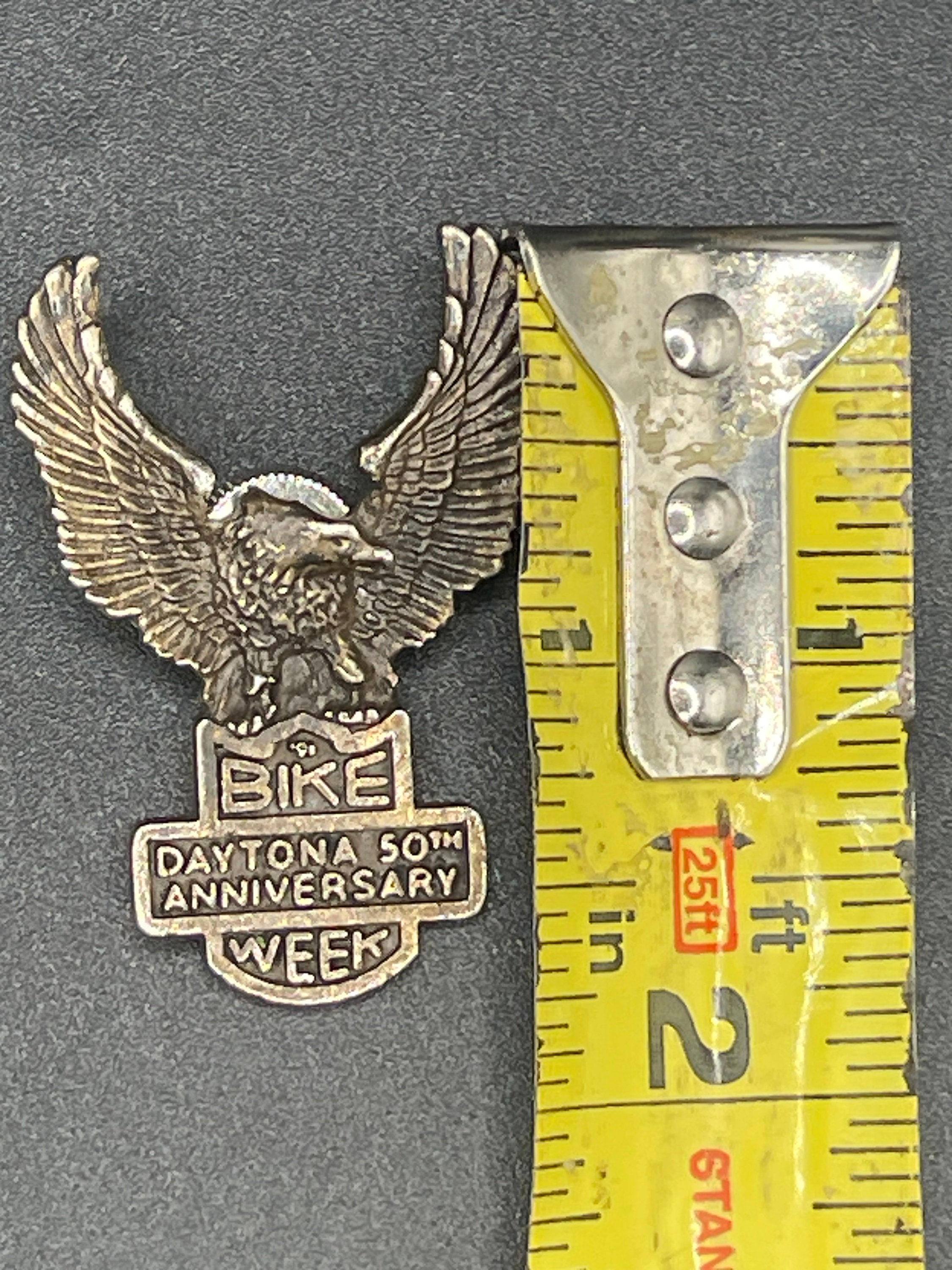 Vintage AMC 925 Sterling Silver Daytona Bike Week 50th Anniversary ...