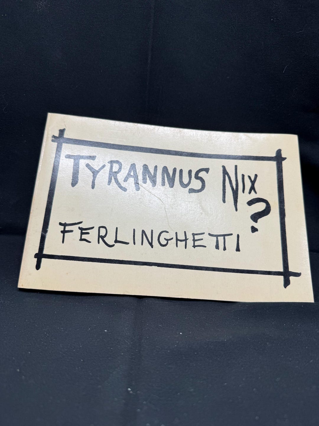 TYRANNUS NIX? - Lawrence Ferlinghetti - 1969 First Edition Paperback -watergate-richard Nixon - Etsy