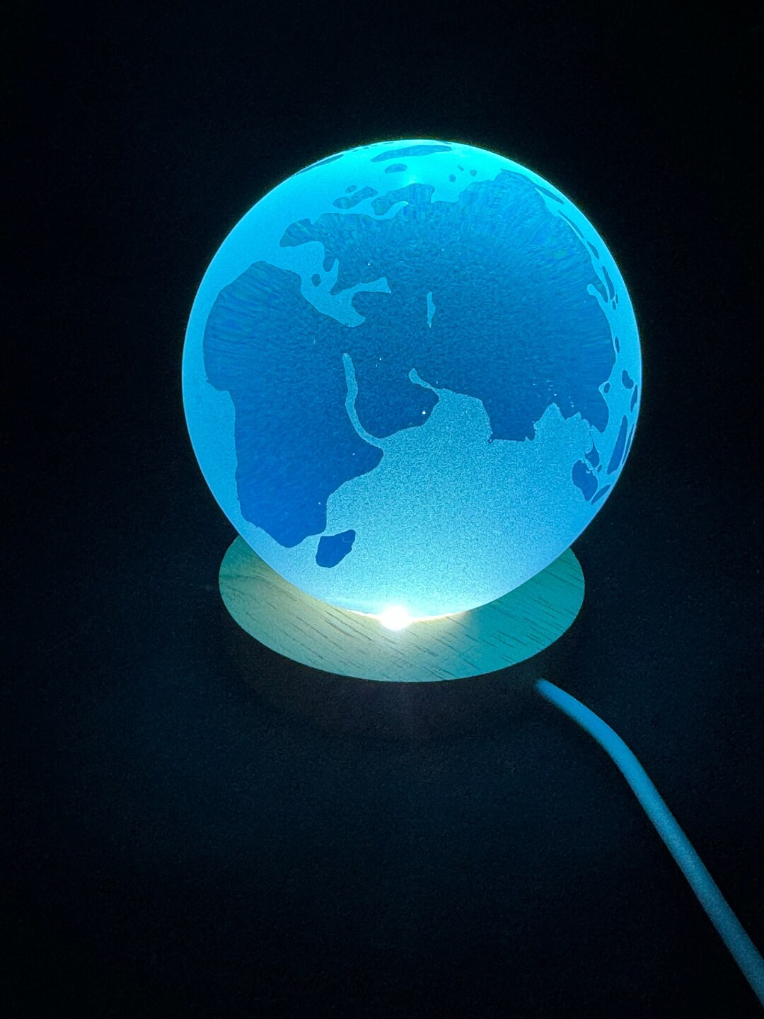 Vintage Resin Desk Lamp Globe - Etsy
