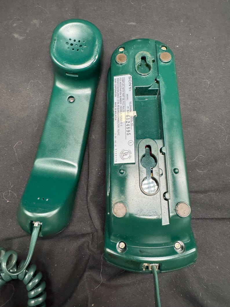 Vintage Green Sony IT-B3 Wall Trimline Corded Telephone Works - Etsy