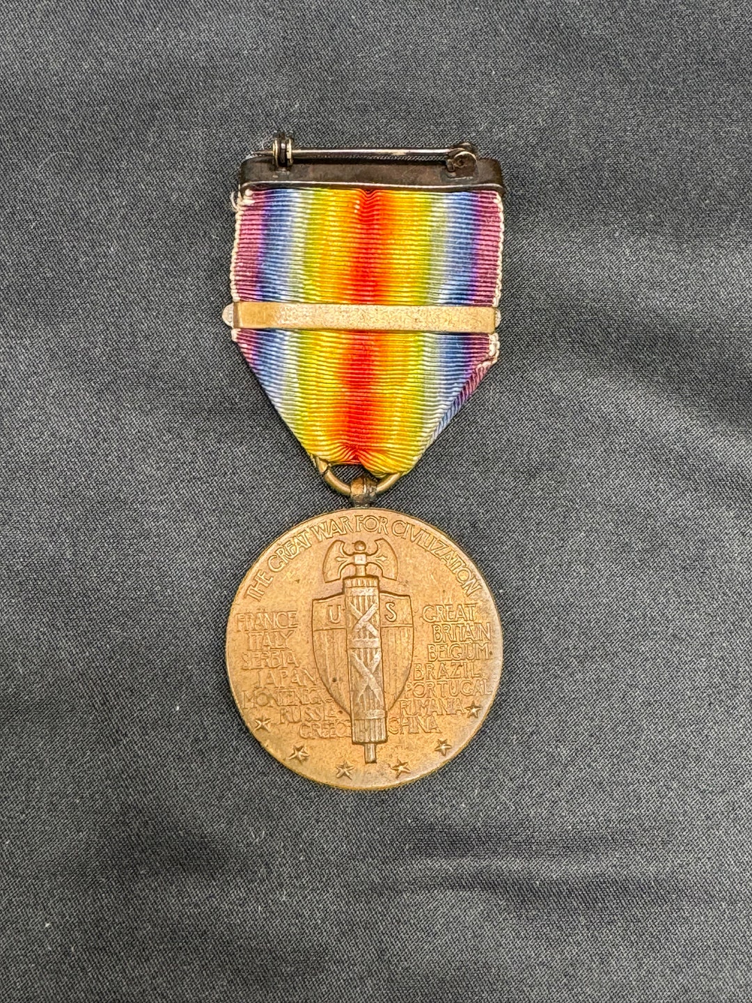 WWI U.S. Military Victory Medal With France Bar - Etsy