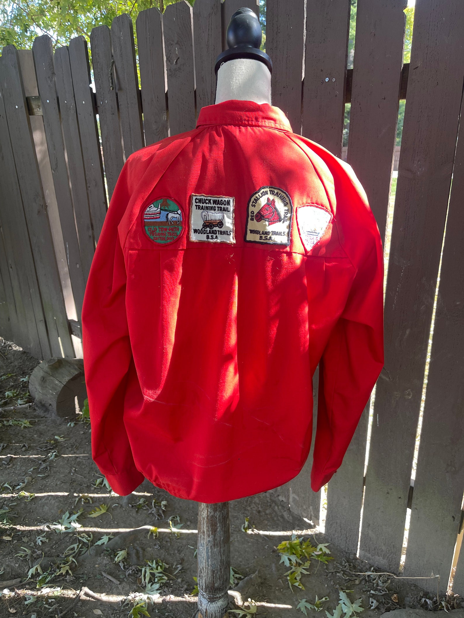 Vintage 1970's Official Boy Scouts of America Red Wool Jacket With 12 ...