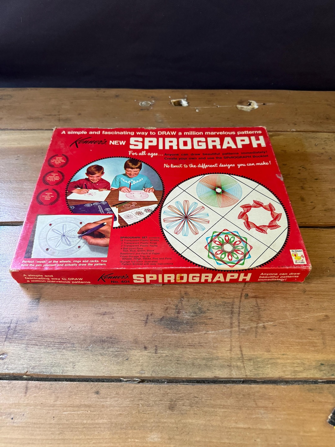 Vintage 1970 Kenner Spirograph Set in Original Box Game Toy Art - Etsy
