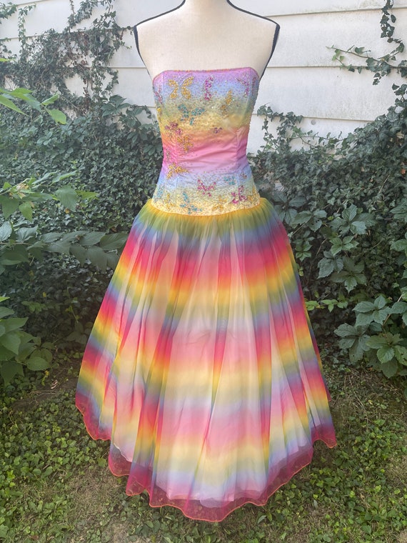 Vintage Precious Formals Prom Dress - Gem