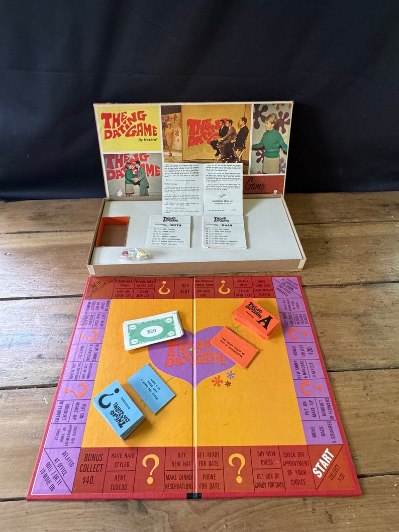 Vintage 1967 Hasbro ABC the Dating Game Board Game Hasbro - Etsy