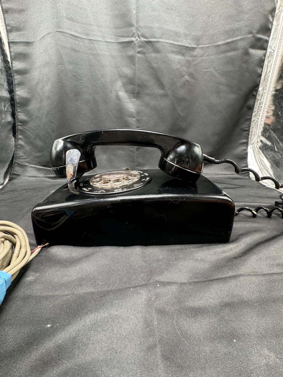 Vintage Black Bell Systems Western Electric 554 BMP Rotary Wall ...