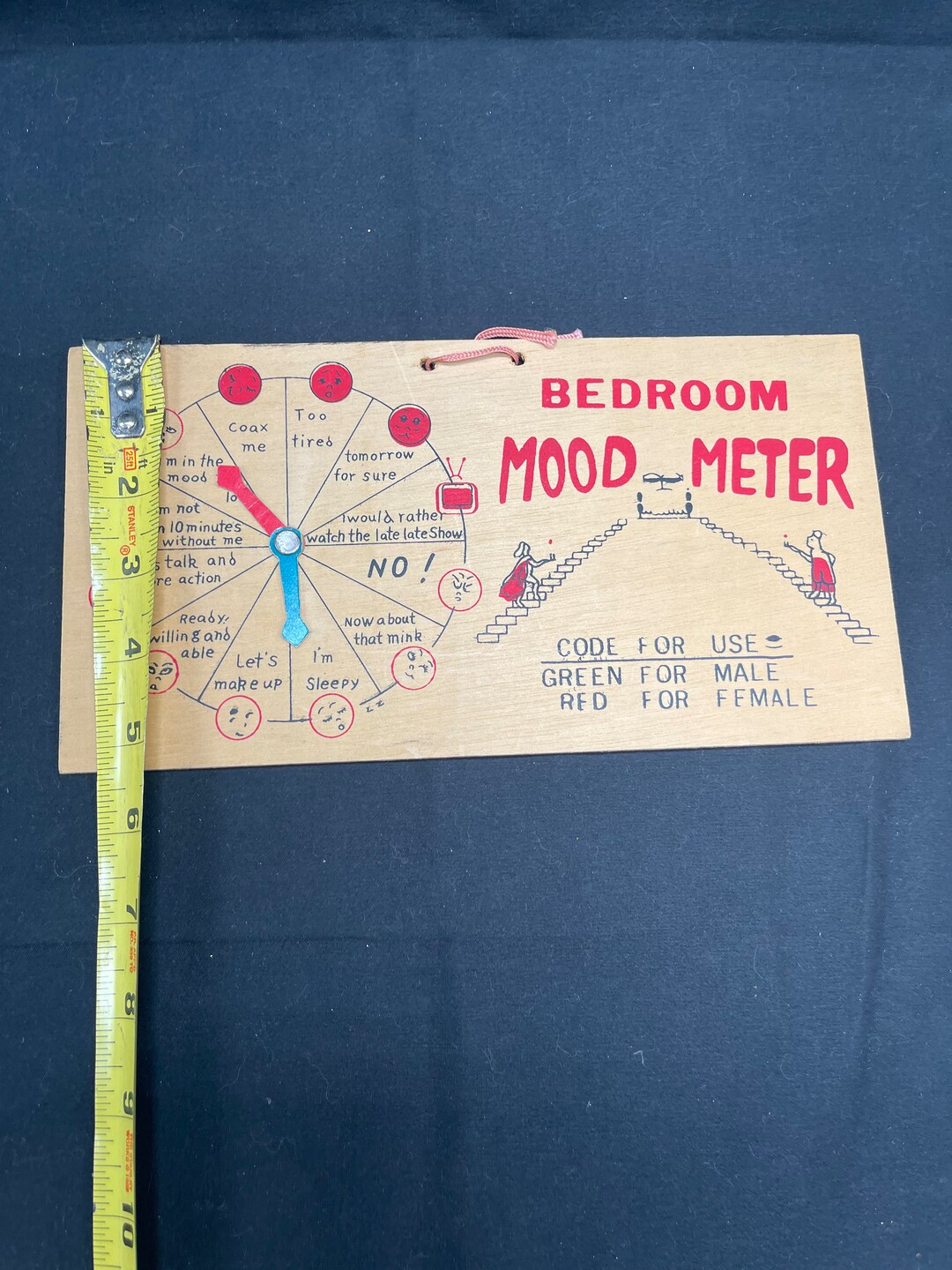 Vintage Bedroom Mood Meter Wooden Plaque Sign Novelty Wedding - Etsy