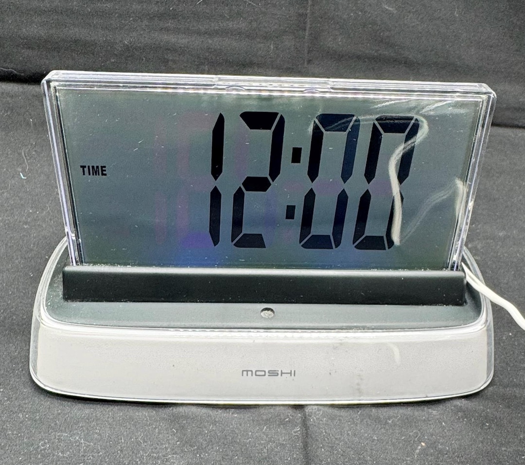 MOSHI Interactive Voice Response Alarm Clock White Working - Etsy