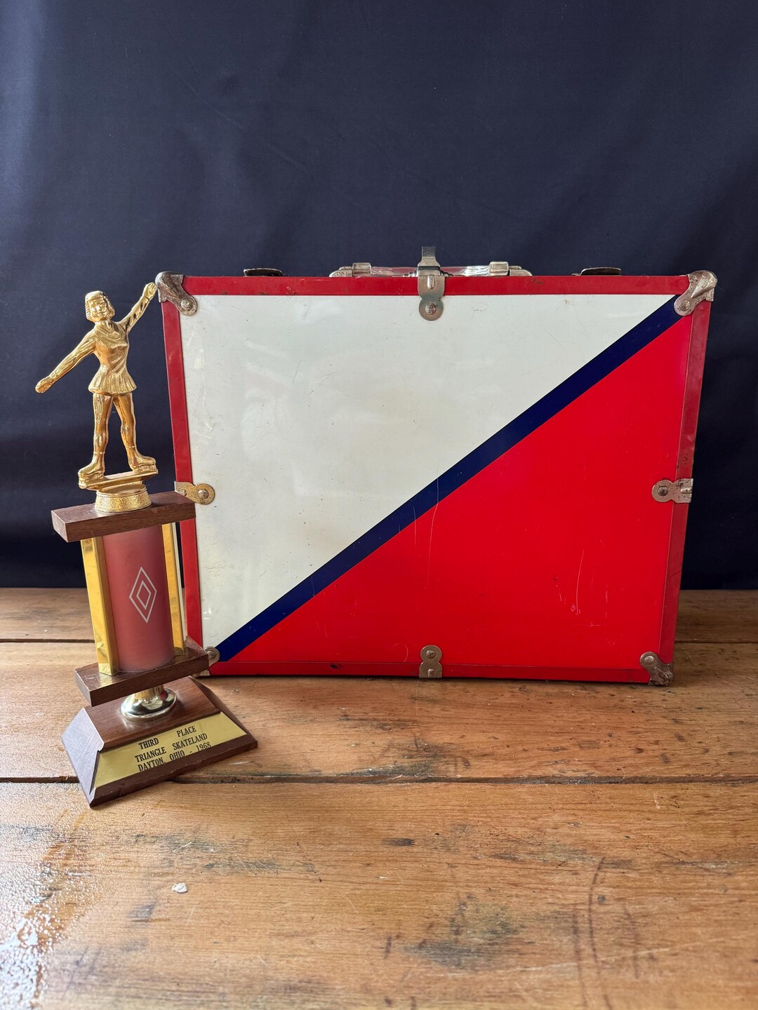 Vintage Chicago Roller Skate Co. Metal Case With 1968 3rd Place Roller ...