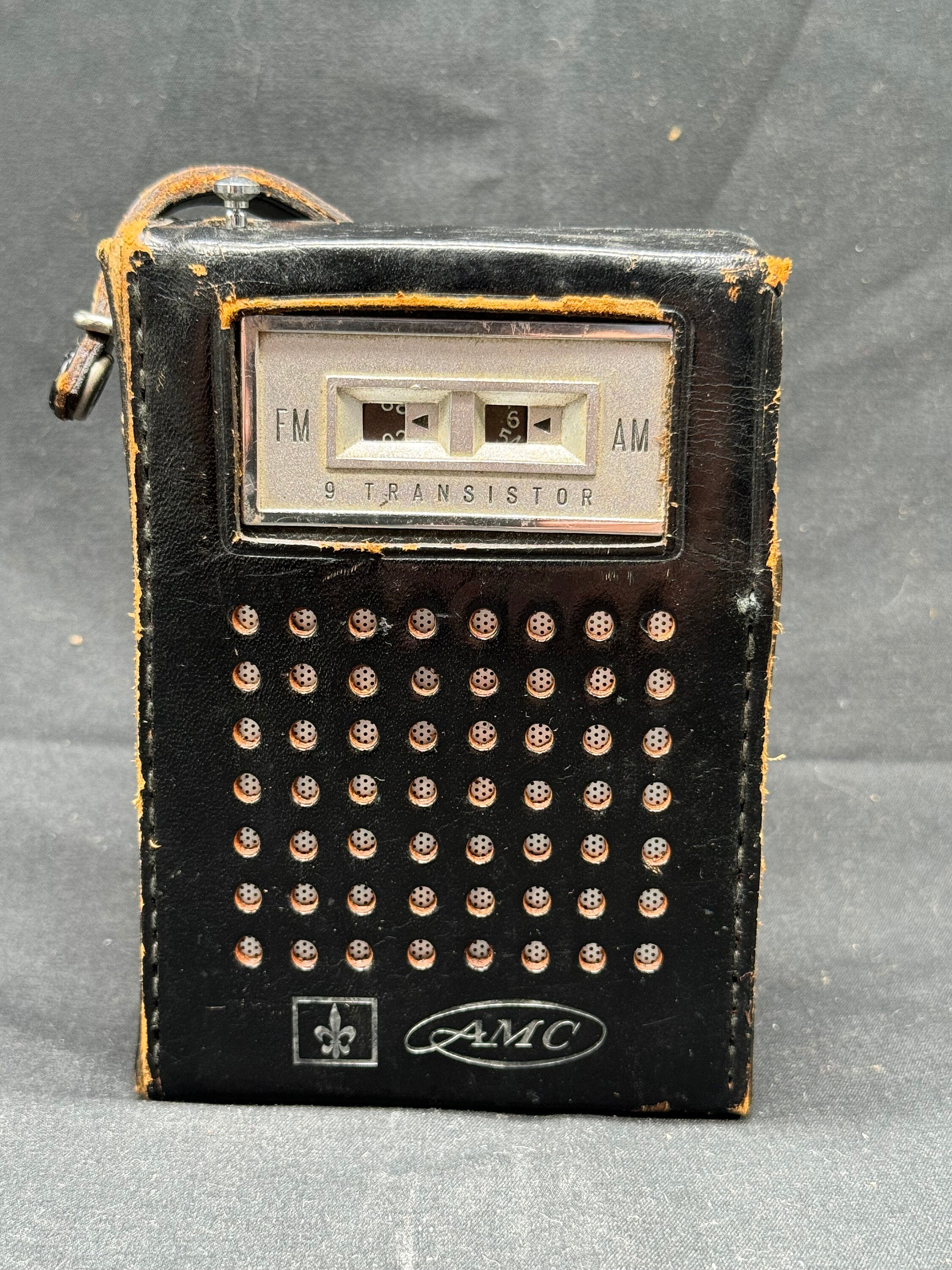 Rare 1962 AMC 6 Transistor Radio With Leather Case Made in JAPAN Not Working - Etsy