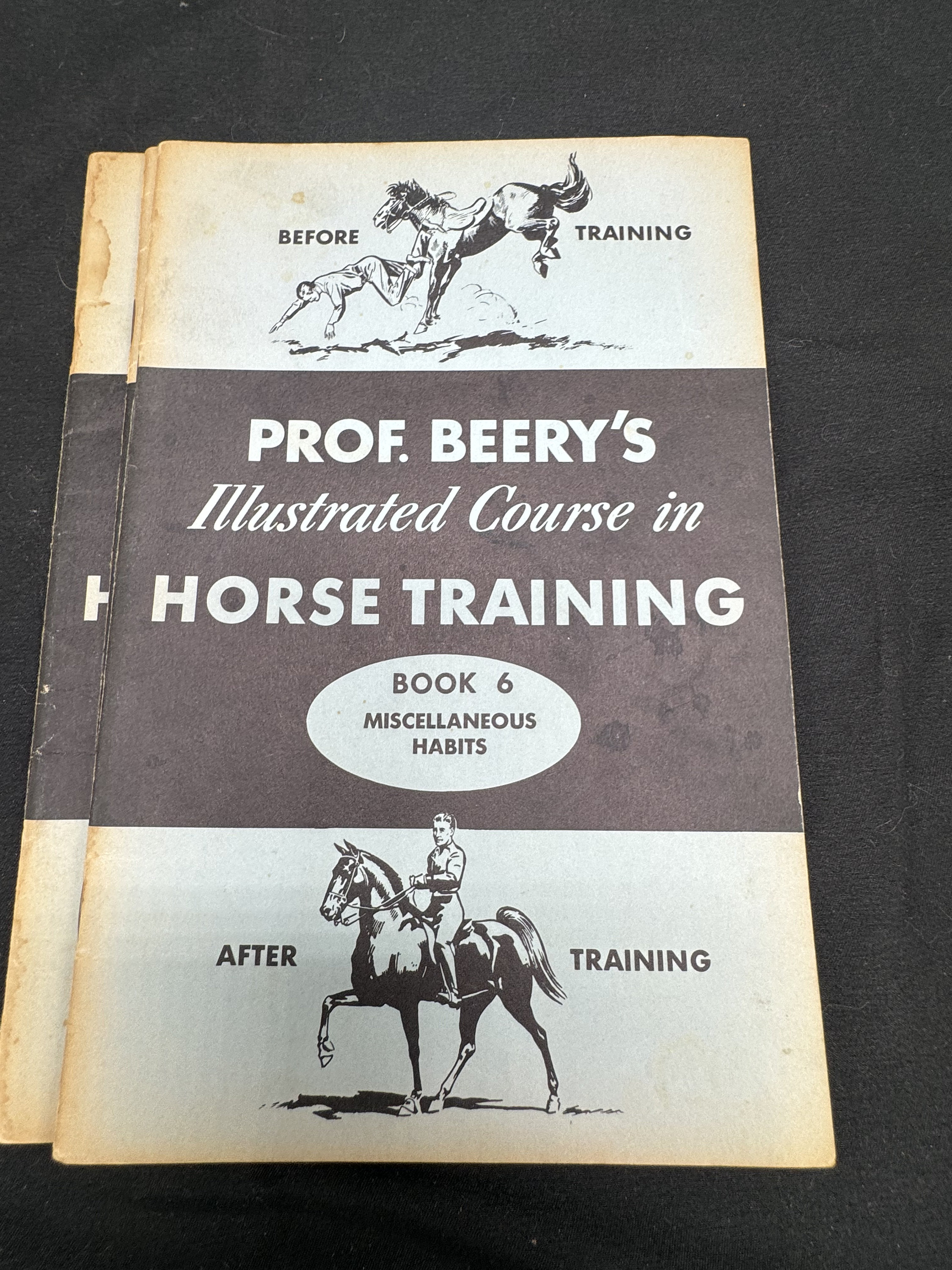 Vintage Prof. Beery's Illustrated Course in Horse Training Books 1 to 8 ...