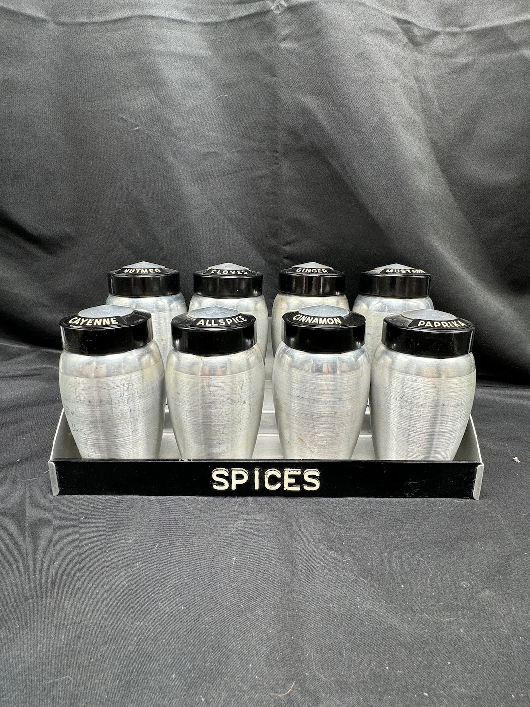 Aluminium Spice Rack Set of 8 Shakers by Kormex - Etsy