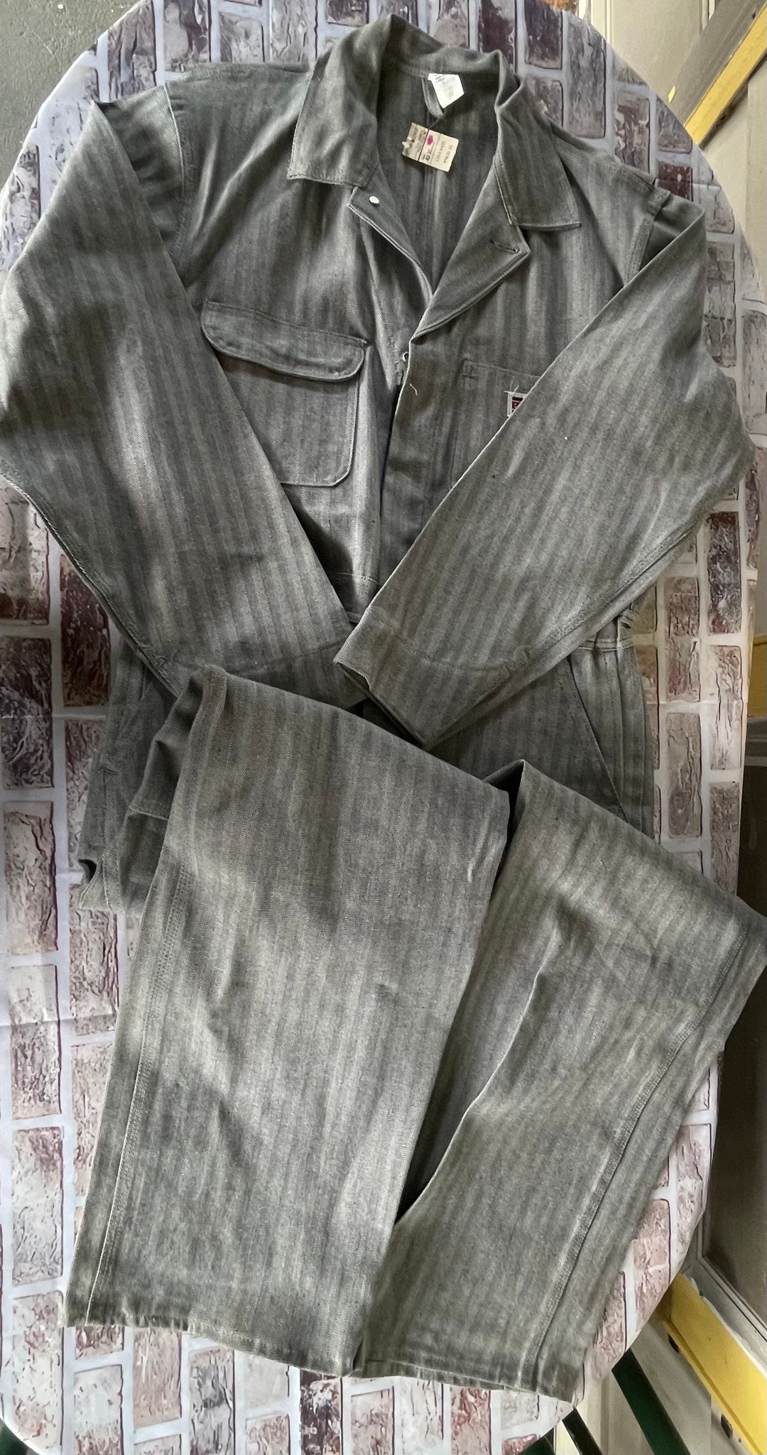 Vintage 1998 Big Mac Fisher Stripe Coveralls Size 42L NWT - Etsy