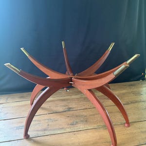 Vintage 1950's Mid Century Wood Spider Leg Table Base - Etsy